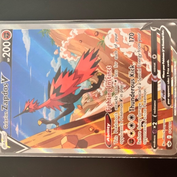 Nintendo | Toys | Galarian Zapdos Pokmon Card | Poshmark
